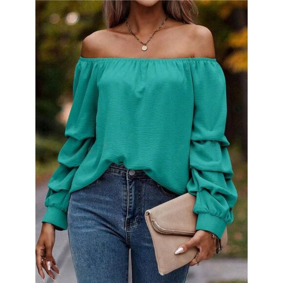 Everyday The Label | Tops | Everyday The Label Women Turquoise Blouses ...